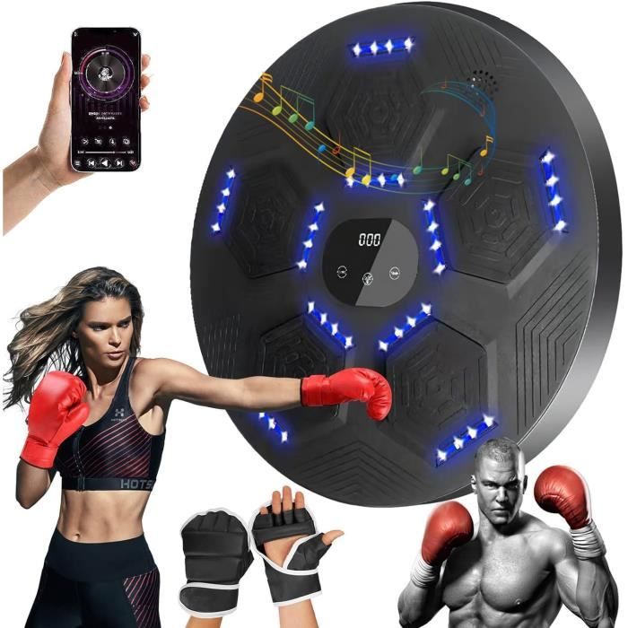Machine de Boxe Musicale, Cible de réaction de Boxe Murale, Connexion ...