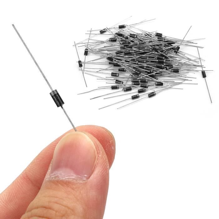 100 pièces 1N4007, Diode de redressement haute tension, Diode de ...