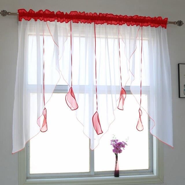 RIDEAU DE PORTE,Rouge-W300cm x H140cm-Rod-pocket--Rideaux de fenêtre en ...