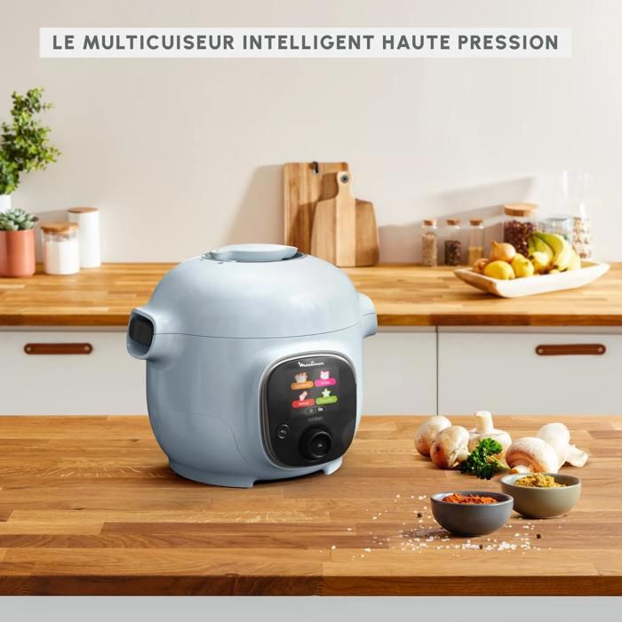 MOULINEX Cookeo Mini Multicooker - Light Blue 150 recipes CE880410 ...
