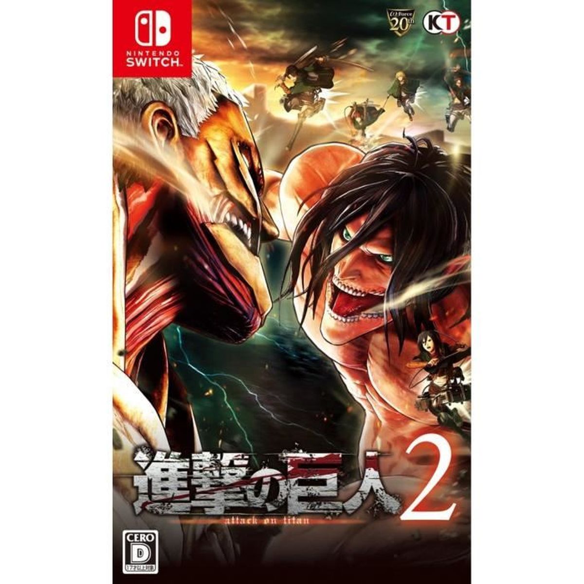 Shingeki no Kyojin 2 Attack Titan NINTENDO SWITCH Import Japonais ...