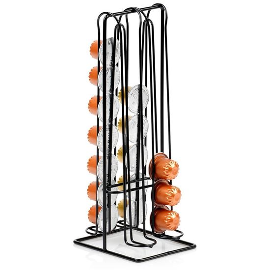 VILDE Support à Capsules Nespresso 32 Capsules - Métal noir, Design ...