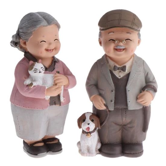 Figurines de Couple en résine pour cadeau d'anniversaire de mariage ...