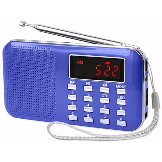 Radio Portable AM-FM, Poste Radio avec éClairage de Secours,Pr en ...