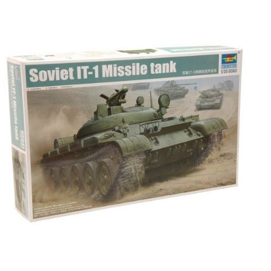 Tank - TRUMPETER - Soviet IT-1 Missile Tank - Longueur 286mm - Largeur ...