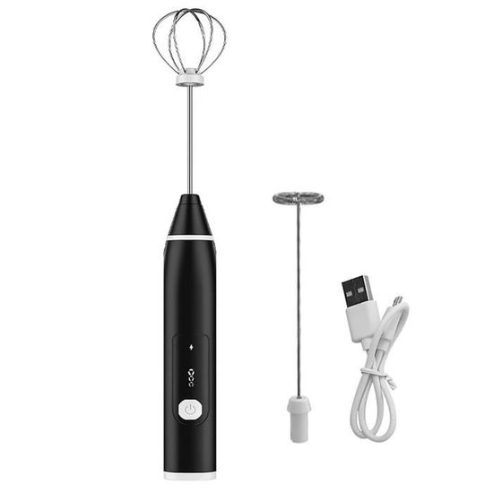 Agitateur électrique Sans Fil – Mini Batteur à Main 3 Vitesses, Charge ...