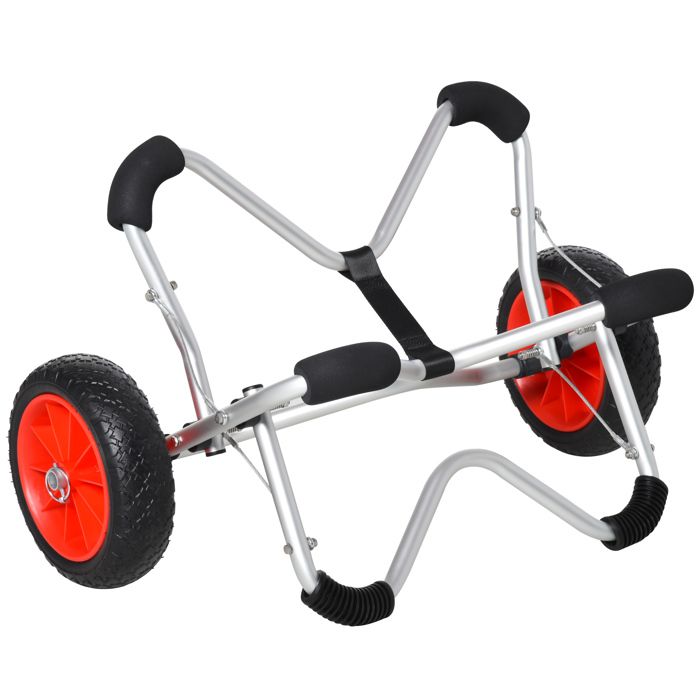 Kayak trolley chariot de bateau en aluminium, pneu pu pliable, poids ...