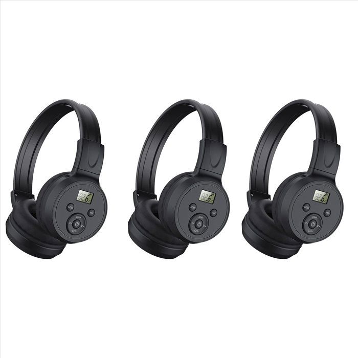 3X Casque Radio FM Sans Fil Portable, RéCepteur de Casque Radio FM ...