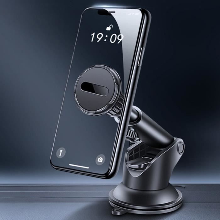Support de téléphone de voiture support 360 degrés rotatif pare-brise support de ventouse ...