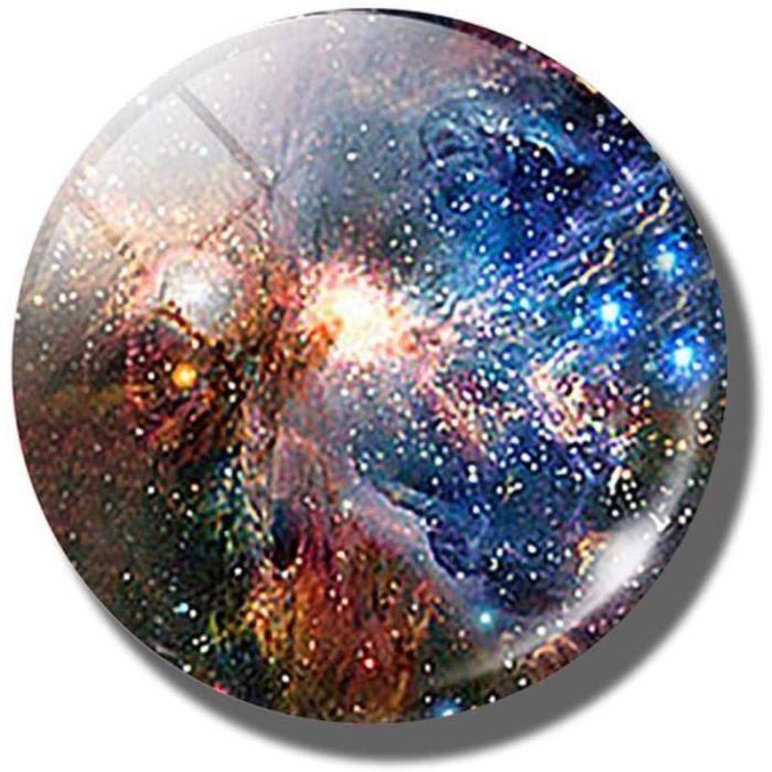 Aimant Frigo Luminous Planet Moon Stars Fridge Magnet Nebula Universe ...