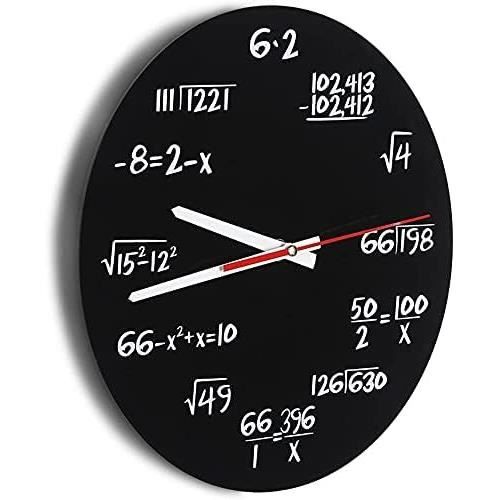Horloge Murale Geante Design Mathematique - Acrylique Mathématiques ...