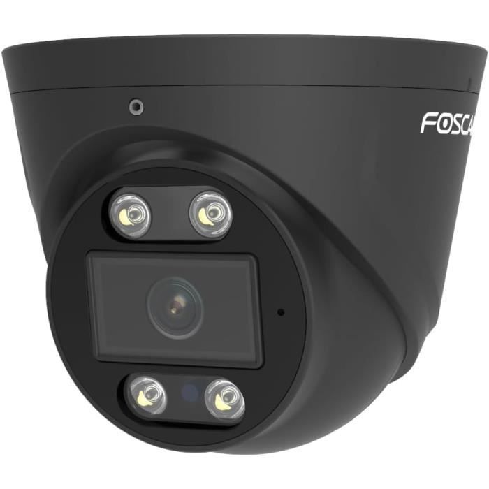 Caméra dôme IP extérieure PoE 5 MP avec Spots Lumineux et sirène T5EP ...