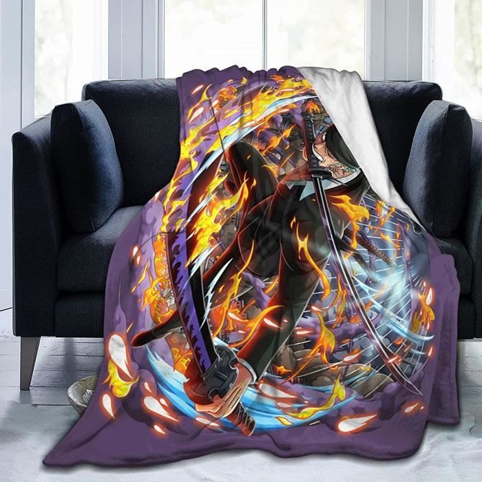 Anime One Piece Roronoa Zoro Couvertures Super Chaud Doux Couverture De ...