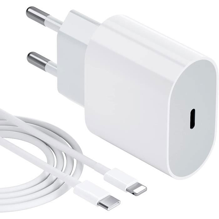 Chargeur Rapide - Apple - 20W - USB C - 1M - Compatible iPhone 14/13/12/11/8 Plus - Cdiscount ...