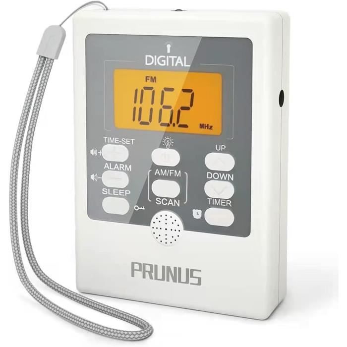 Mini Radio Portable Am-Fm Avec Radio-Réveil, Fonction De Préréglage ...