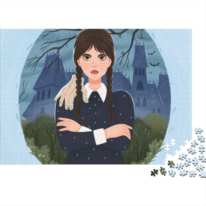 Mercredi Addams 1000 Pièces Puzzle Pour Adultes Famille Et Amis Puzzle ...