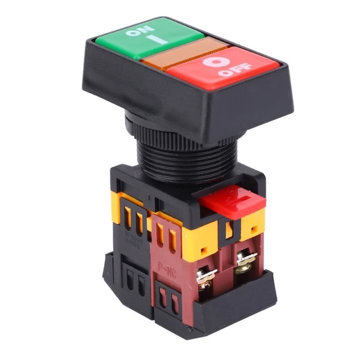 Interrupteur à bouton - EJ.LIFE - PPBB-30N - Double bouton-poussoir ...