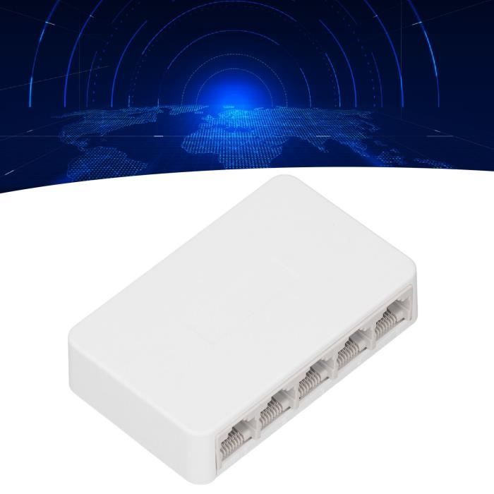 EJ.life Switch réseau 5 ports Gigabit, Répartiteur Ethernet RJ45, Hub ...