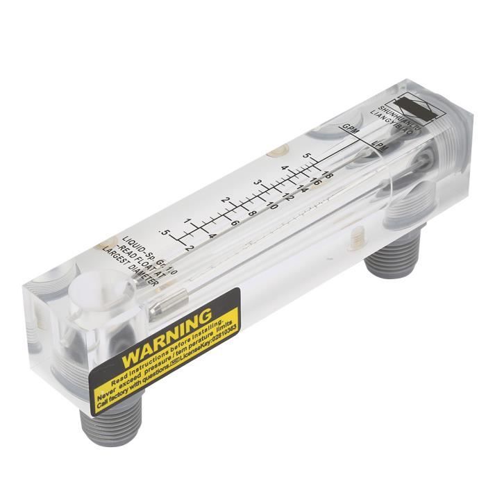 YIC Débitmètre Liquid Flowmeter For Water, Female 1/4 'Bspt Tube Panel ...