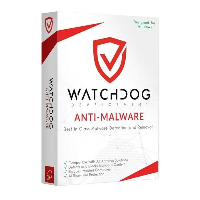 Watchdog Anti-Malware 5 appareils 2 ans licence électronique à ...
