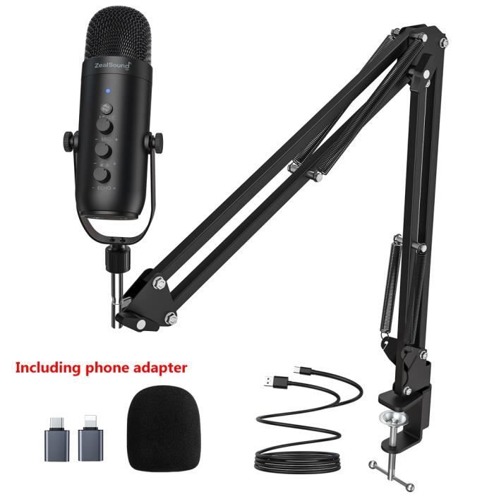 Microphone de Studio avec bras de diffusion polyvalent et robuste,micro ...