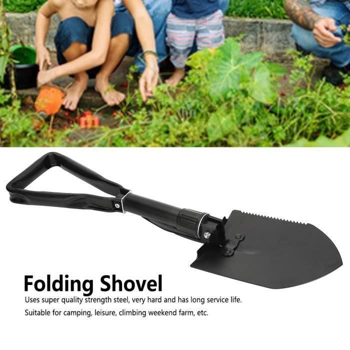 Pelle pliante portative ROKOO - Outil de retranchement de bêche pliable polyvalent - Camping ...