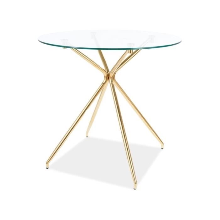 Signal TABLE AZALIA TRANSP. / ACIER DORÉ FI 80 - 5901477290411 ...