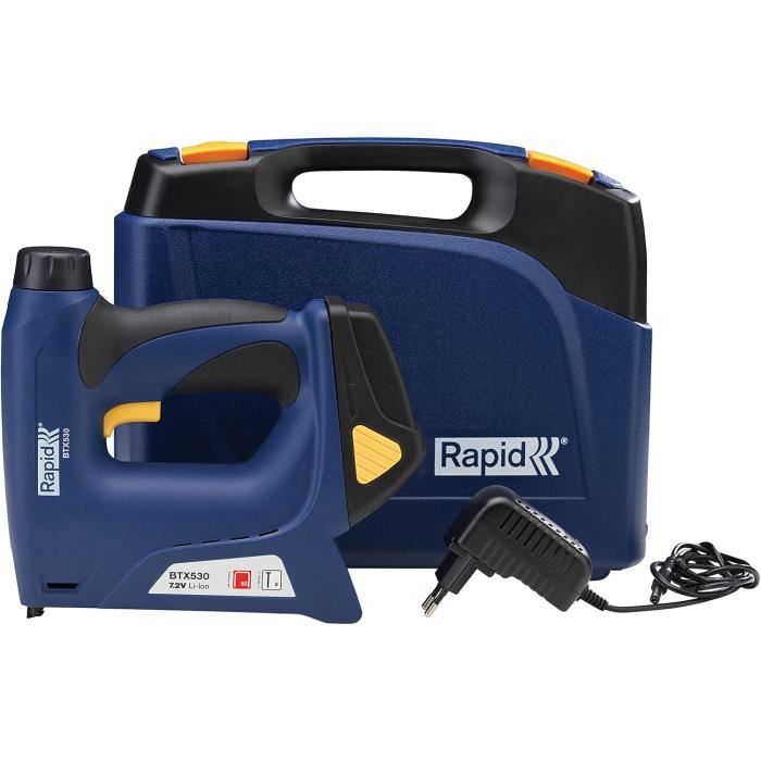 Rapid BTX530 - Agrafeuse-Cloueuse électrique Sans Fil à Batterie pour ...