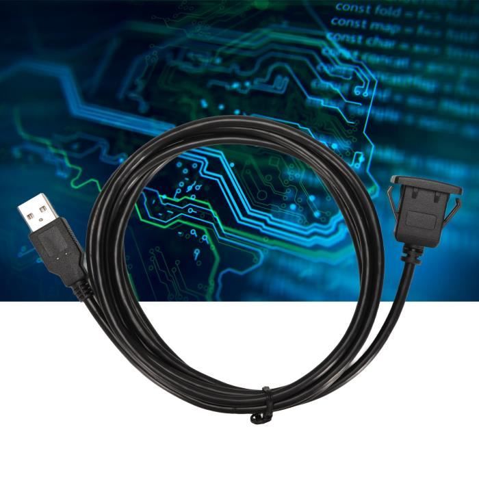 LIX-Câble d'extension de tableau de bord de voiture usb2.0 câble ...