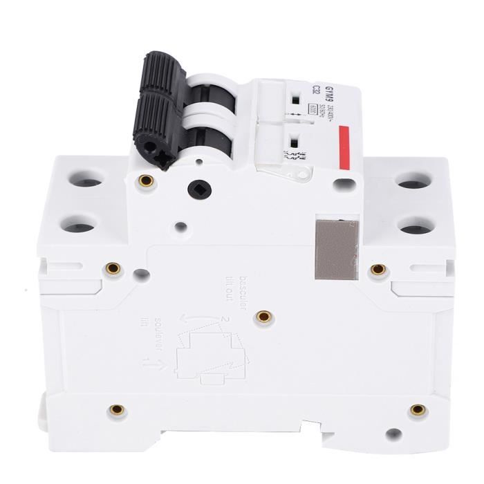 TMISHION disjoncteur pneumatique GYM9 2P MCB Miniature Circuit Disjoncteur Air Switch Circuit ...