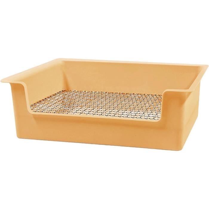 Bac À Litière Pour Lapin Avec Grille Facile À Nettoyer Pour Animal De ...