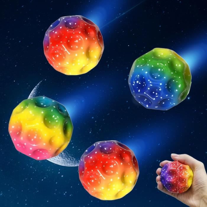 4 Pièces Astro Jump Ball, Space Jump Ball Balle Rebondissante High ...