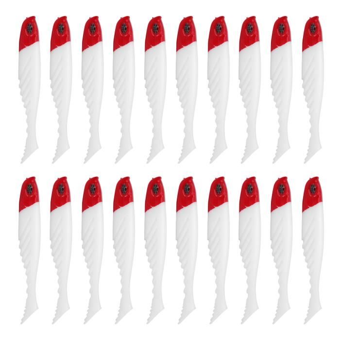 Appât souple - VVIKIZY - Leurres Ver d'Appât - 20pcs - 7cm - Gel de ...