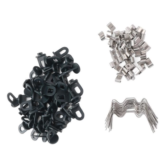 RUR Clips de vitrage pour serre de jardin inoxydable 50pcs fixation ...