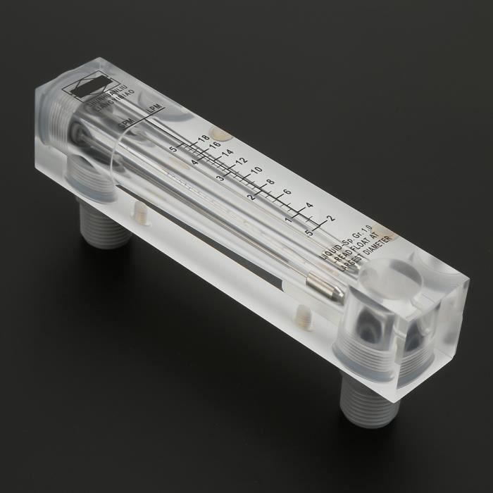 YIC Débitmètre Liquid Flowmeter For Water, Female 1/4 'Bspt Tube Panel ...