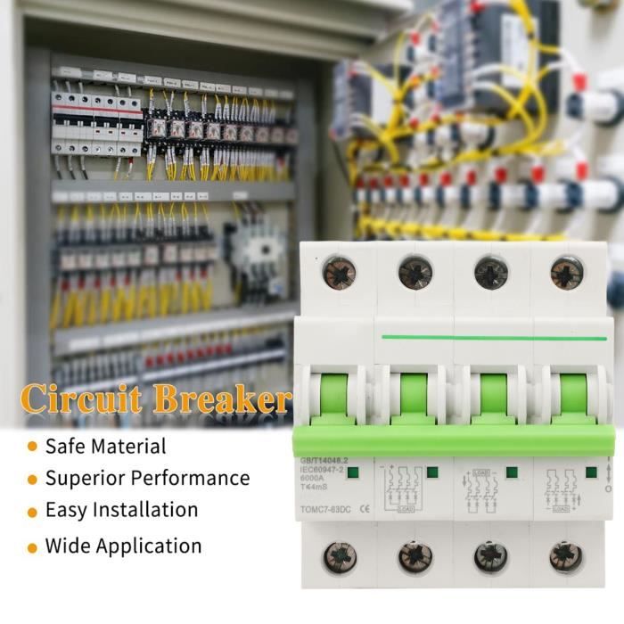 4P Solar PV Circuit Breaker Security Protecting Reliable Stable MCB ...
