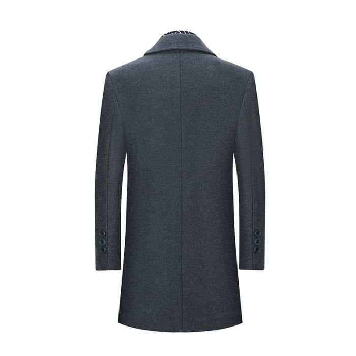 Caban Homme - Marque - Modèle - À rayure Noir Blanc - Business Casual ...