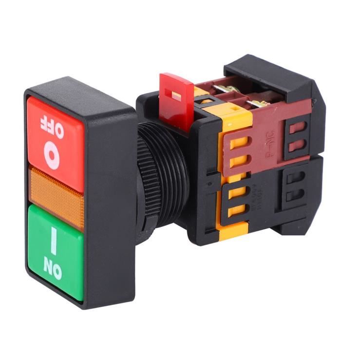 Interrupteur à bouton - EJ.LIFE - PPBB-30N - Double bouton-poussoir ...