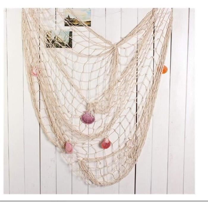 Filet De Pêche, - 150 X 200 Cm - Style Méditerranéen - Décoration De ...