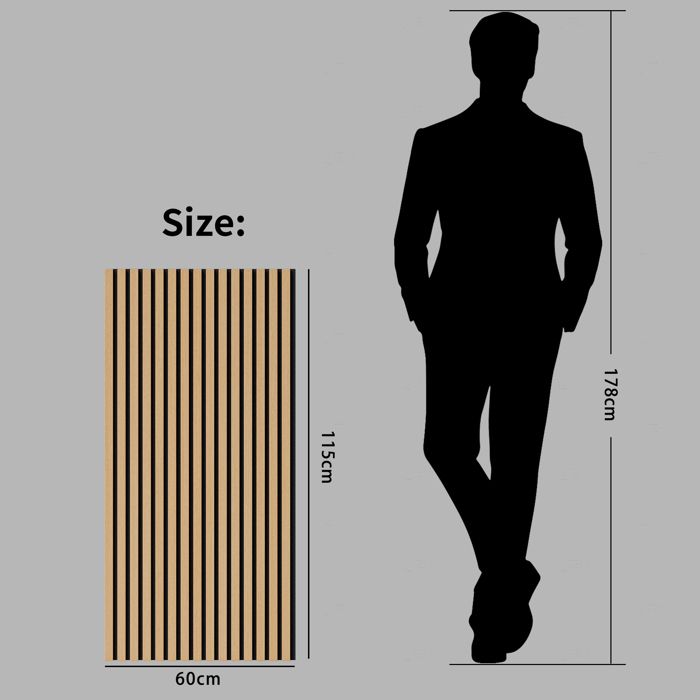 Panneaux Muraux Acoustiques 115x60 cm EVRYAE - lot de 4, absorption du ...