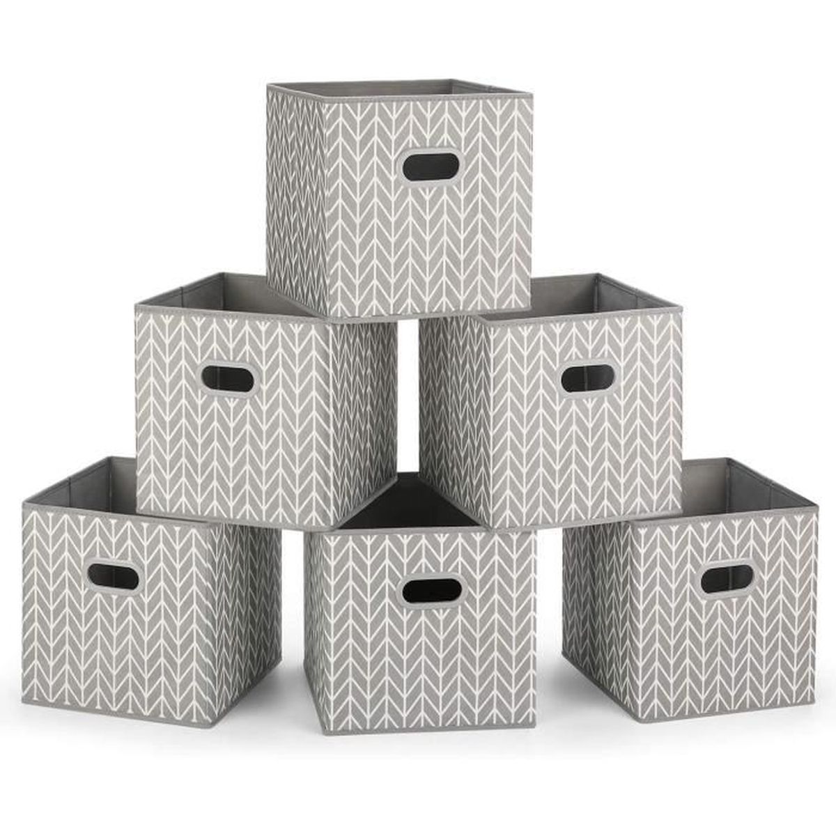 Cubes de Rangement en Tissu, Lot de 6 Boîtes/Tiroirs en Tissu Cube de ... Cubes de Rangement en Tissu, Lot de 6 Boîtes/Tiroirs en Tissu Cube de ...