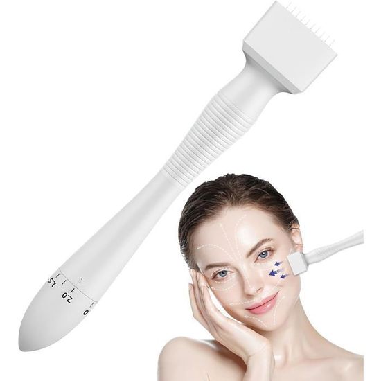 Derma Stamp en une seule pièce, réglable de 0 à 3 mm avec 140 micro ...
