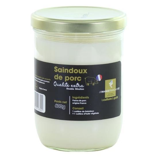 Saindoux français - Conserve de 600 g - Fabrication artisanale ...