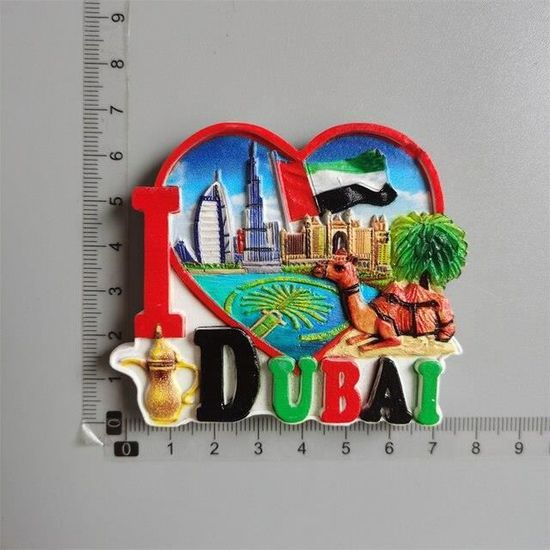 MAGNETS,I love dubai--Aimants De Réfrigérateur, Souvenirs Touristiques ...