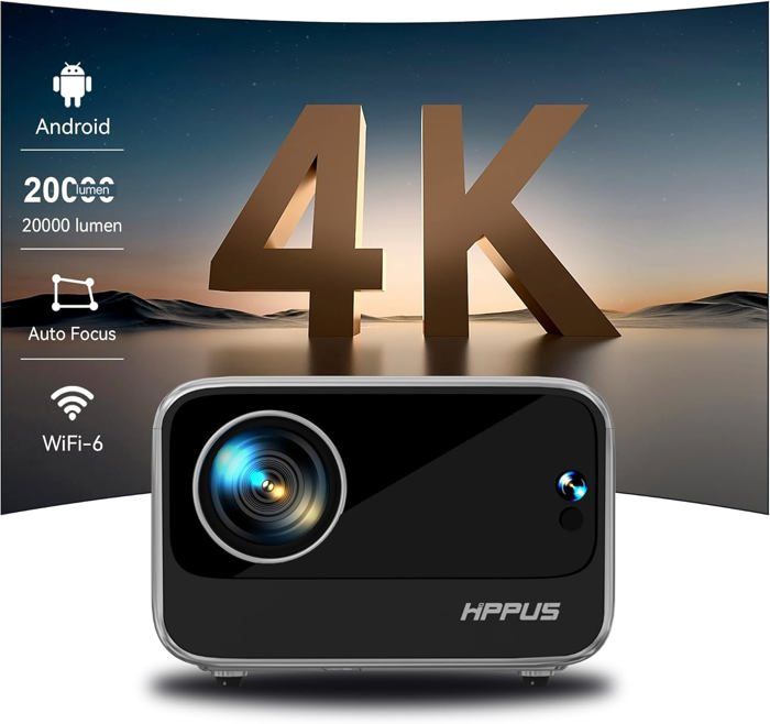 Videoprojecteur 4K Wifi Bluetooth Avec 20000 Lumens,Projecteur Video ...
