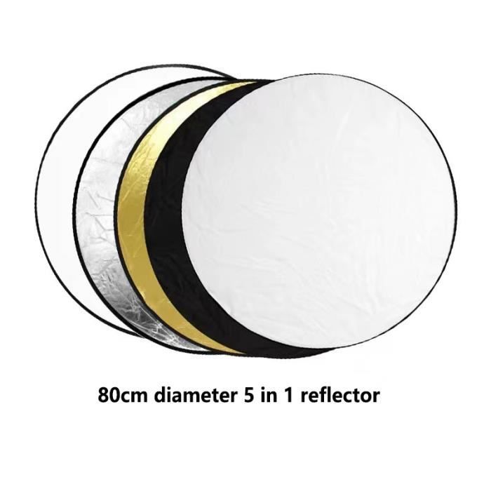 Réflecteur 5 en 1 AIHONTAI - Portable pliable 80cm - Studio photo ...