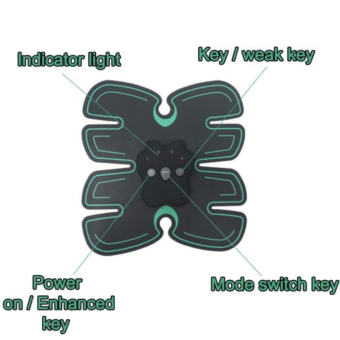 Masseur 220V-Électrostimulateur musculaire EMS ABS, masseur électrique ...