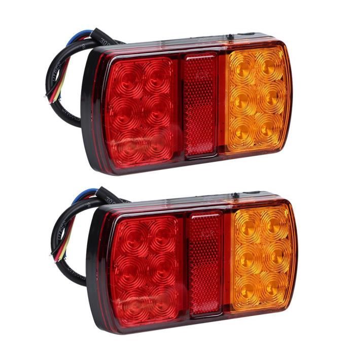 AIZ 2pcs 12 LED feux de direction clignotant feux arrière pour camion ...