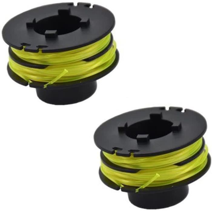 Bobine de fil pour débroussailleuse RYOBI RAC118 RLT3525S Fast Post 1,2 mm, 2 bobines de ...