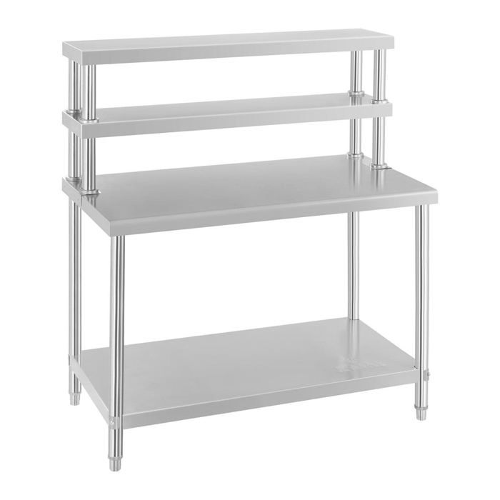 stalgast table inox soudee sans etagere p600